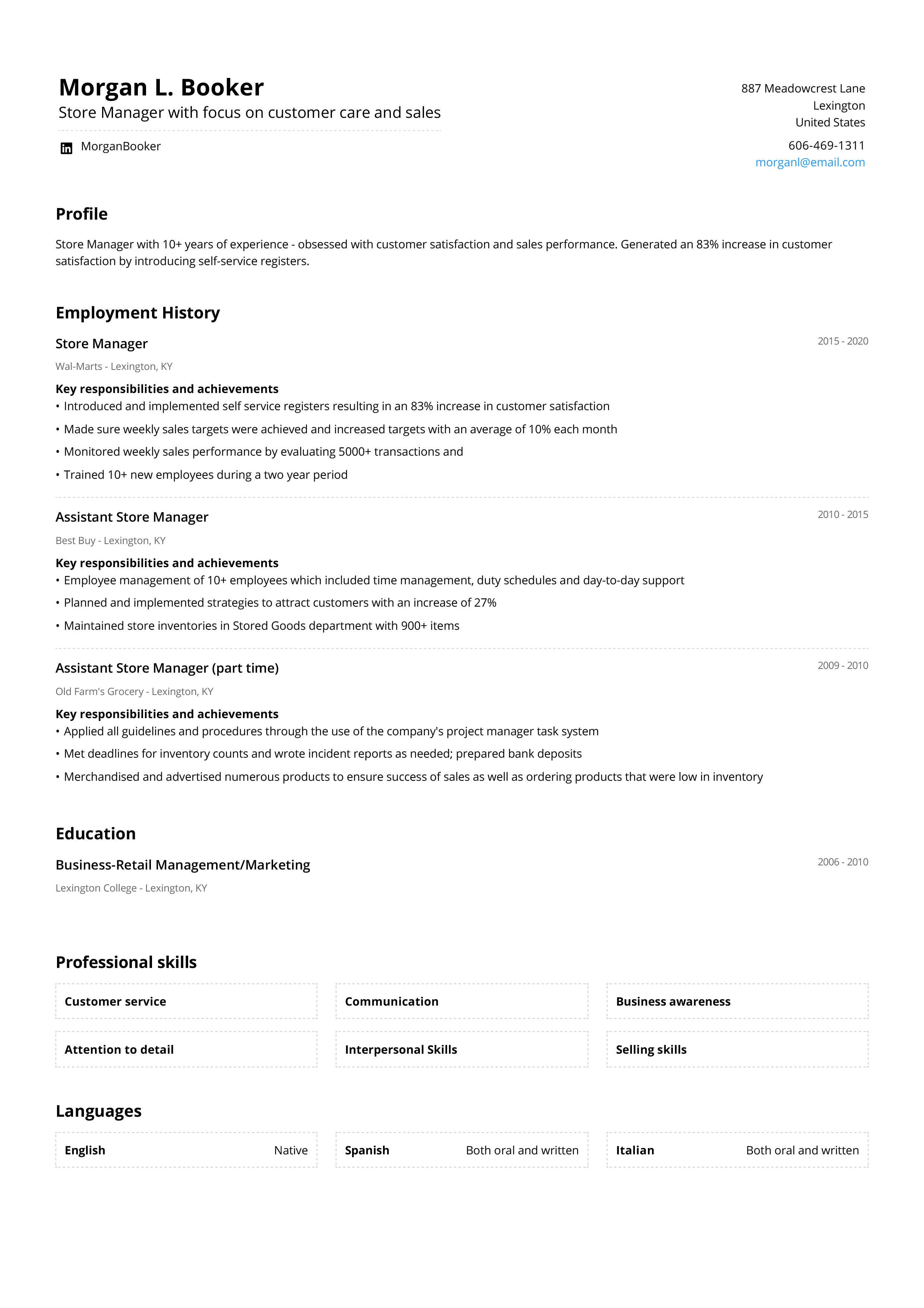 CV Format Guide For 2022 With 10 Examples Jofibo